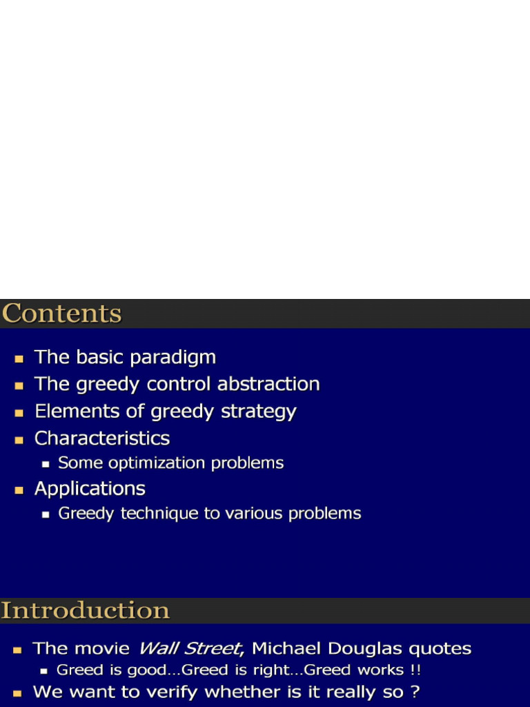 Greedy Design Techniques | PDF Greedy Design Techniques | PDF