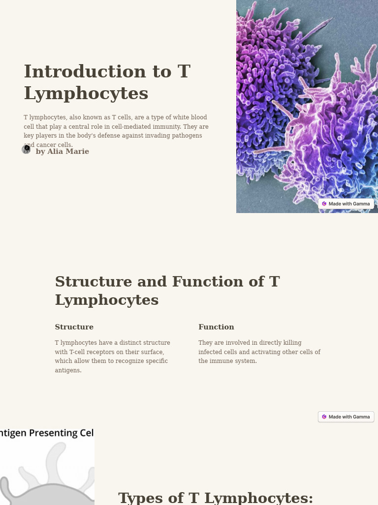 Introduction To T Lymphocytes Pdf
