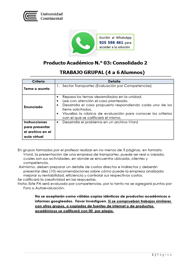 PA3 Contabilidad de Costos Por Sectores 2024-2A | PDF | Economias | Business