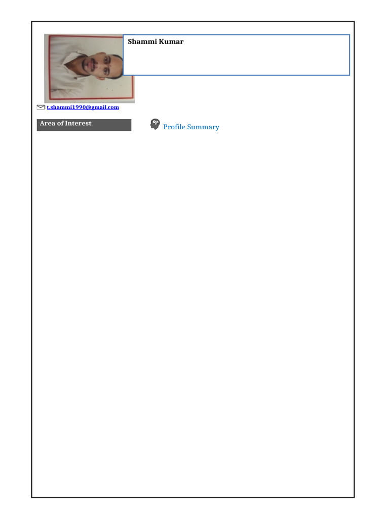Shammi Resume | PDF