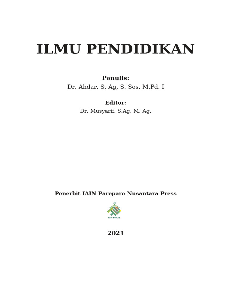 Ilmu Pendidikan | PDF