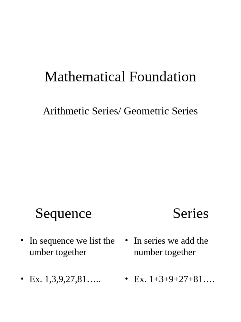 Geometric Series | PDF