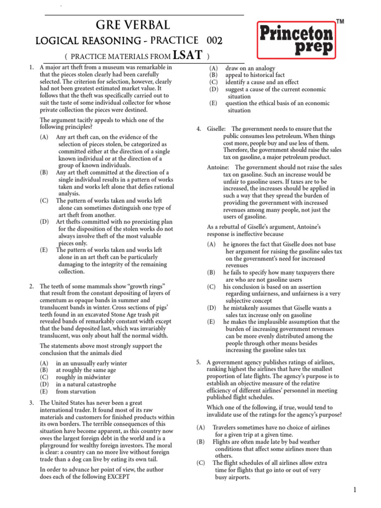 RC PRACTICE - 002.logical Reasoning.2030 | PDF