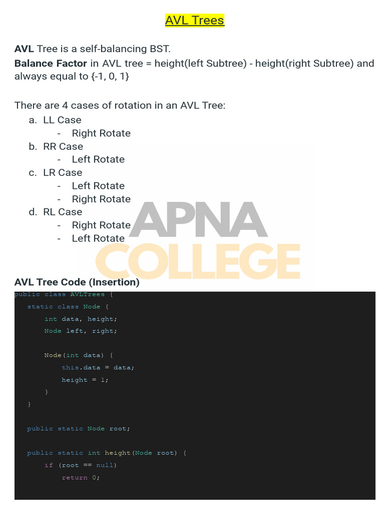 33.7 - AVL Trees in Java | PDF