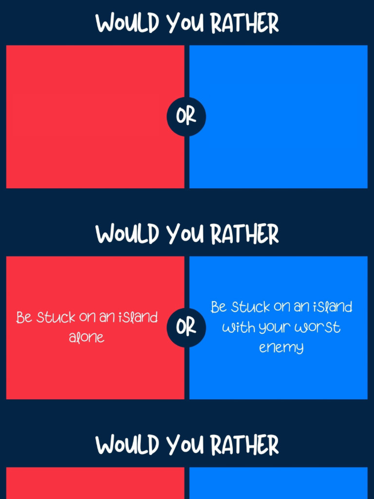Would You Rather | PDF