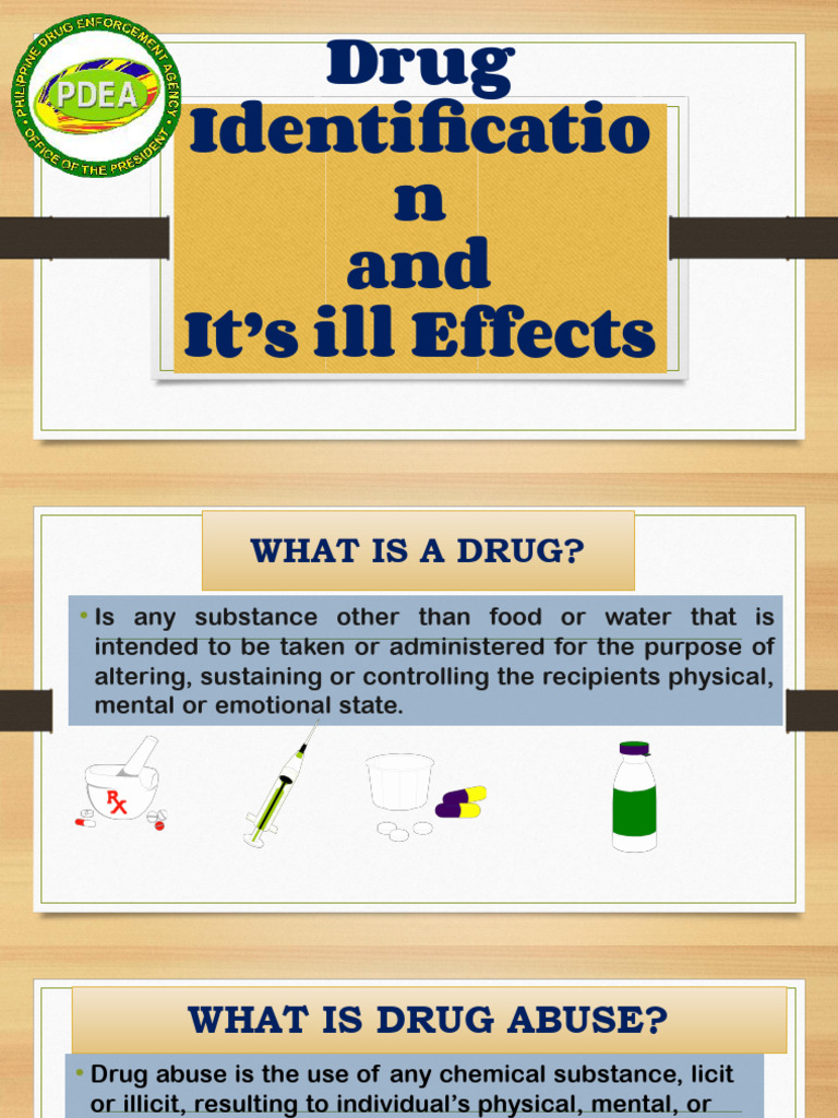 ZEE.drug Identification and Its Ill Effects PECI Final.pptx | PDF