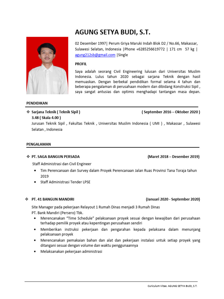 Format CV Ats Friendly | PDF