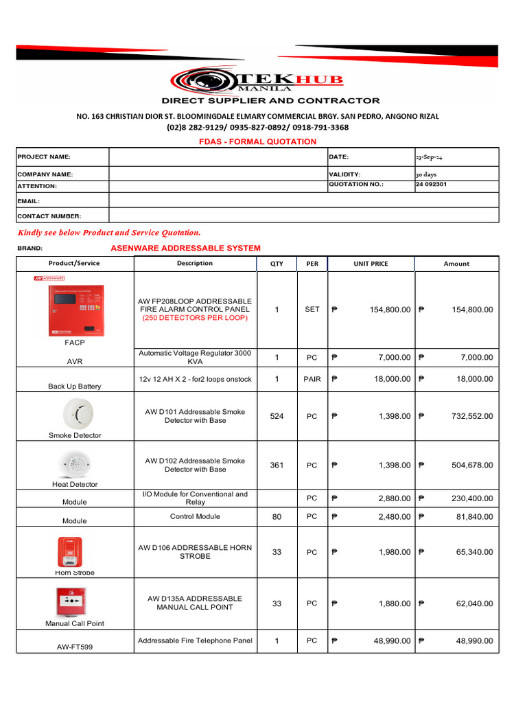 ASENWARE Addressable | PDF