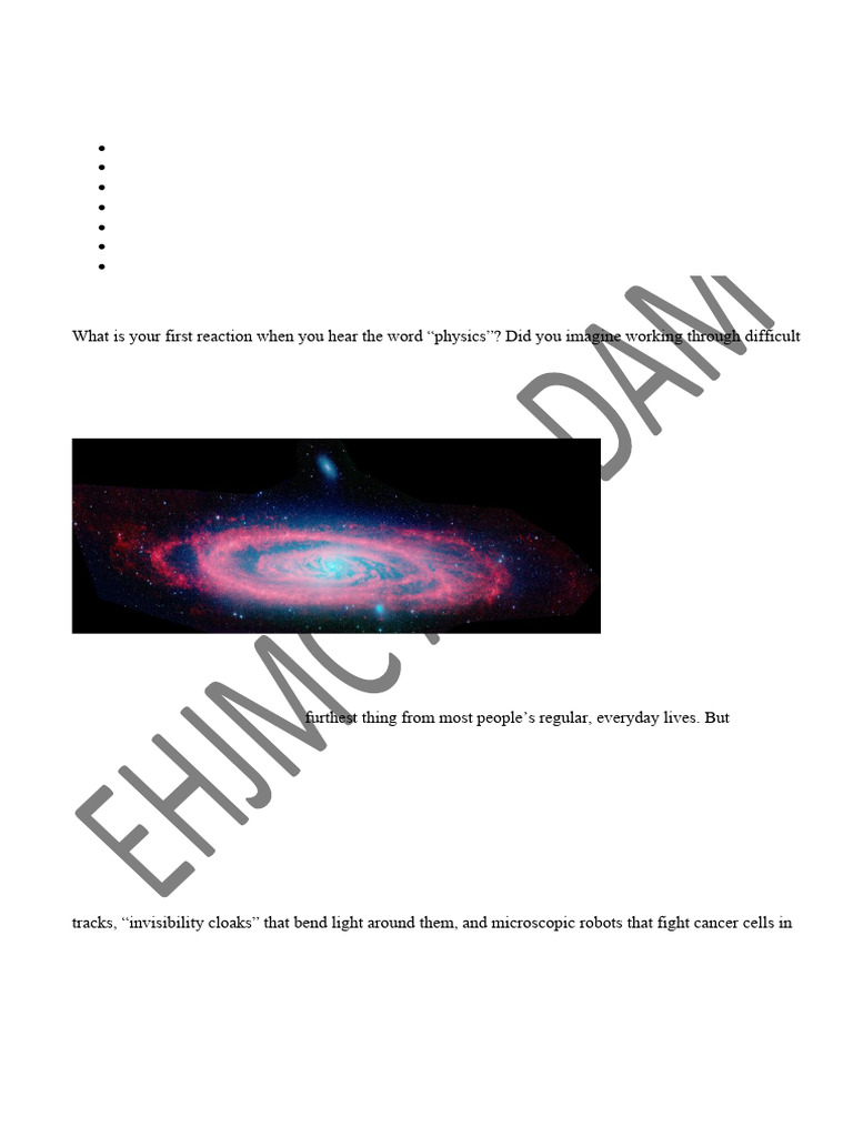 SS1 First Trem Physics Note 2024 | PDF