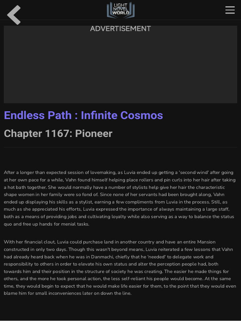 Endless Path Infinite Cosmos - Chapter 1167 Pio | PDF