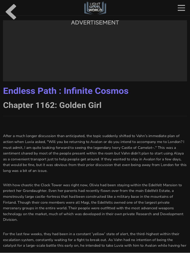 Endless Path Infinite Cosmos - Chapter 1162 Gol | PDF