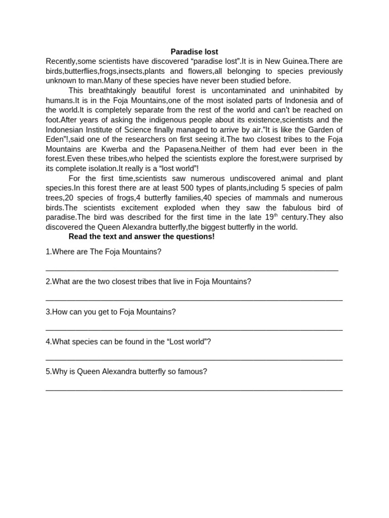 Paradise Lost Text | PDF