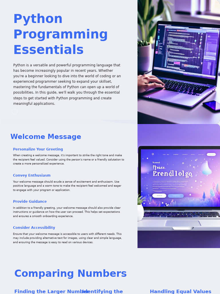 Python Programming Essentials | PDF Python Programming Essentials | PDF