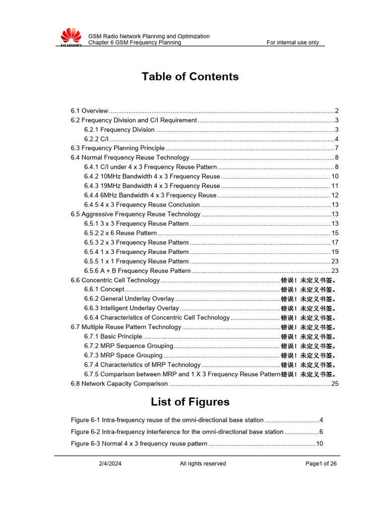 GSM Frequency Planning | PDF