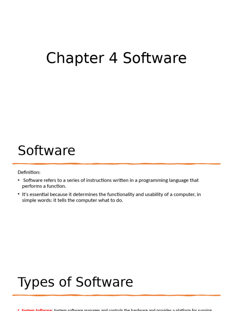 Chapter4 Software | PDF