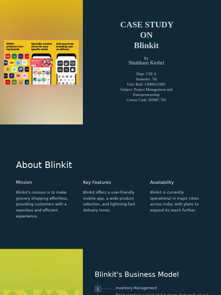 Blinkit Revolutionizing Instant Grocery Delivery | PDF
