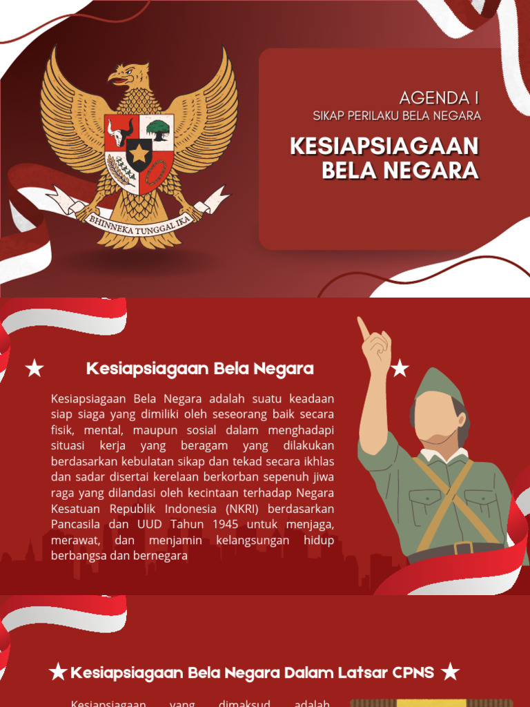 Tugas Ringkasan Tema PPT Bela Negara. | PDF
