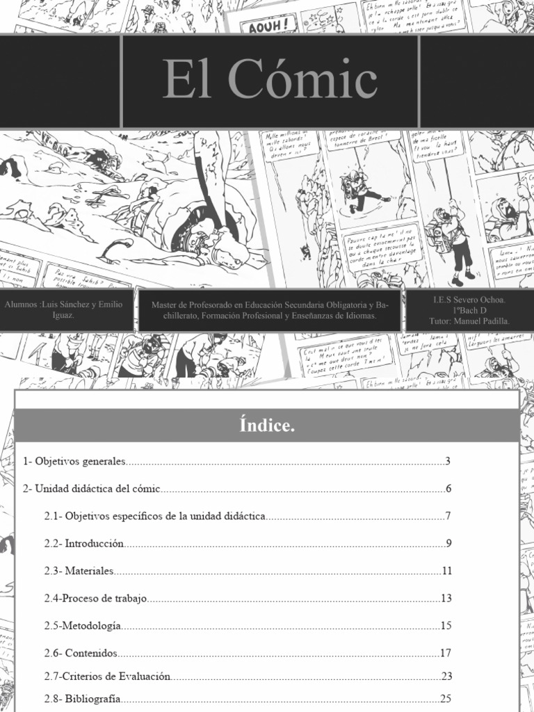 unidad-didactica-el-comic | PDF