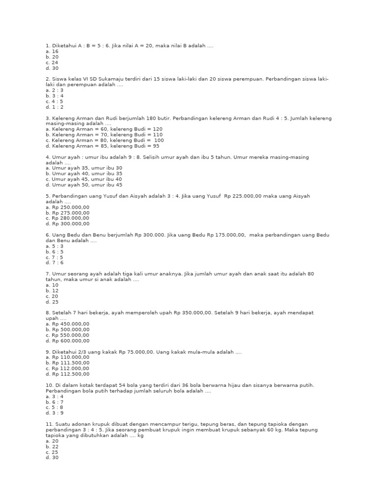 Perbandingan 2 | PDF
