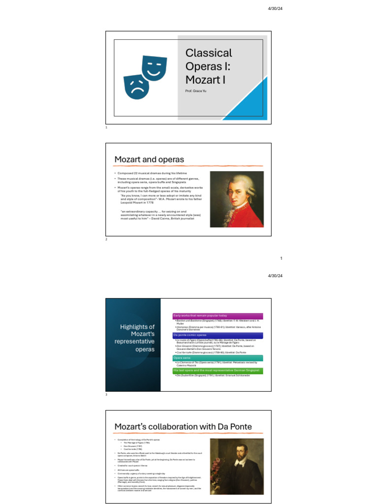 Classical Opera I Mozart I | PDF