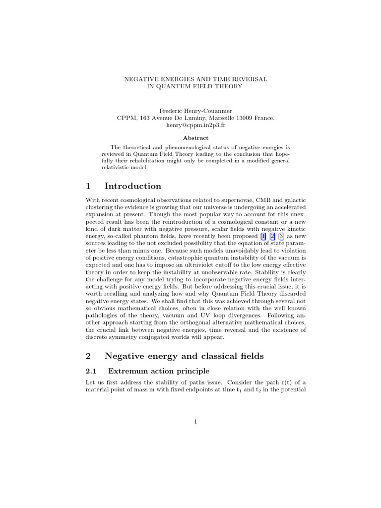 QFT Eneg | PDF