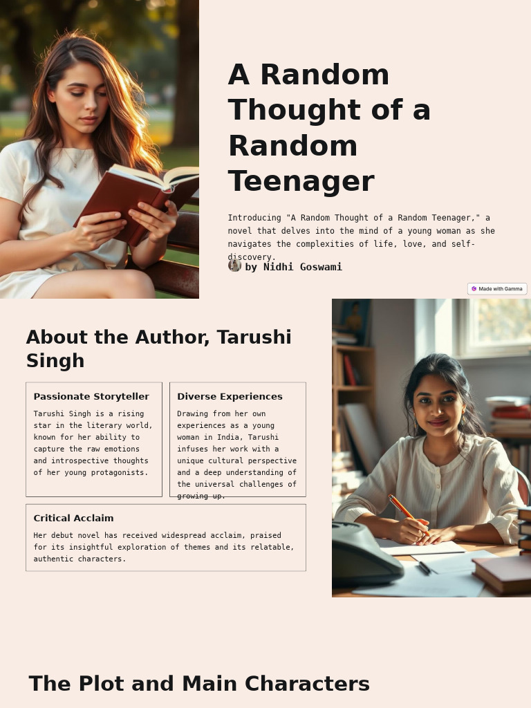 A Random Thought of A Random Teenager | PDF