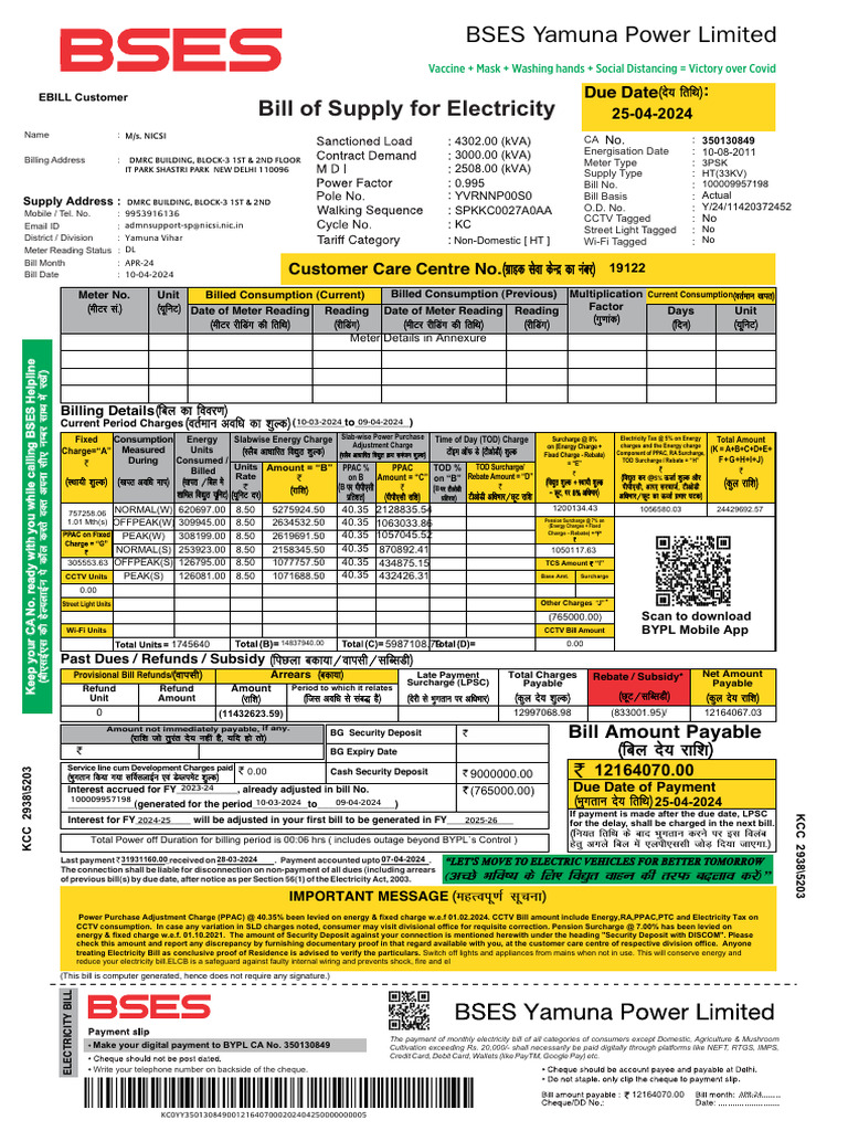 Bses April 2024 | PDF