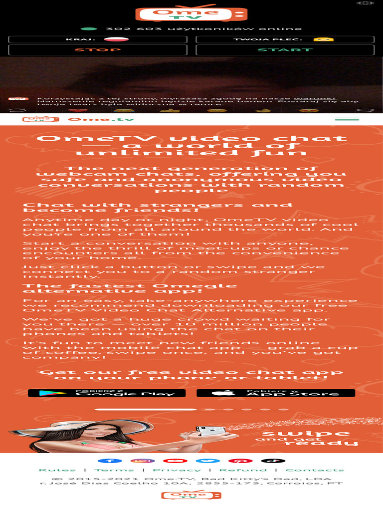 OmeTV Video Chat - Omegle Random Chat Alternative 2021 | PDF