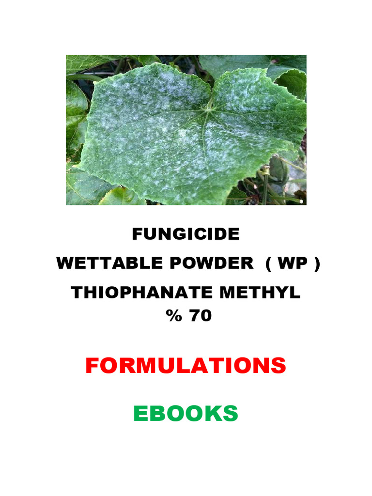 Thiophanate Methyl 70 Wettable Powder 70 WP Fungicide Formulation and ...