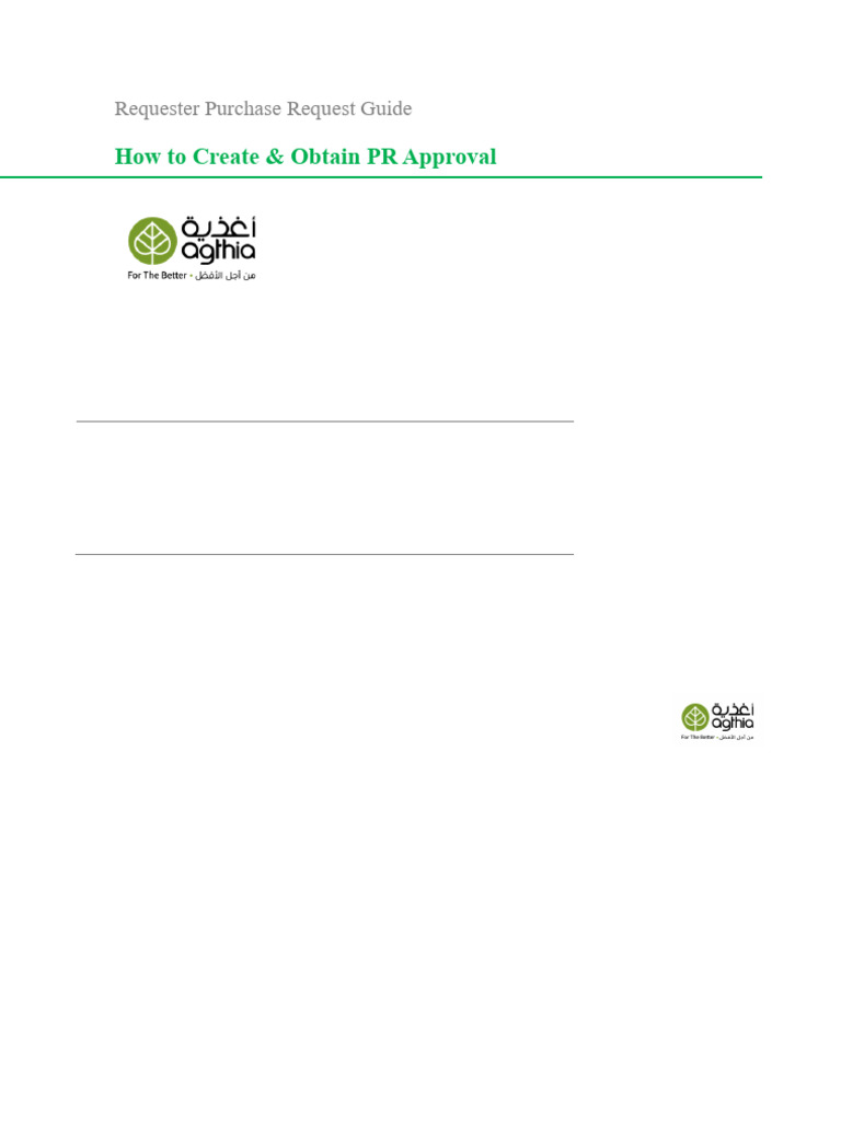 Requester Purchase Request Guide Ver3 | PDF | Business | Supply Chain ...