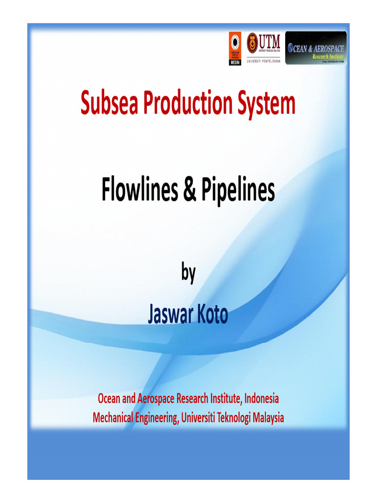 Module-2.6 Flowline and Pipelines | PDF
