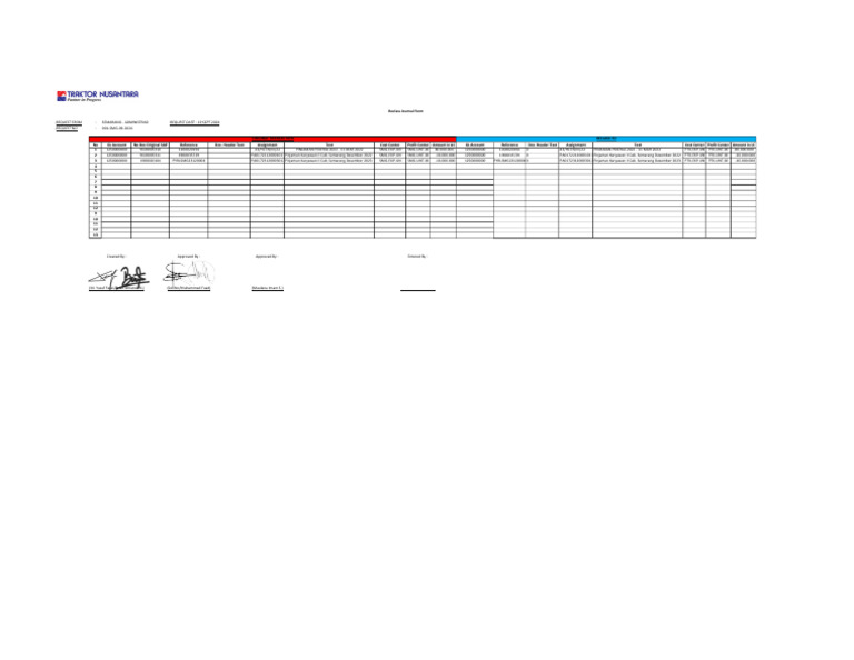 Form Reclass Journal-TN No 001-SMG-09-2024 | PDF