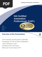 ISA Certified Automation Professional (CAP) Program | PDF | Test ...