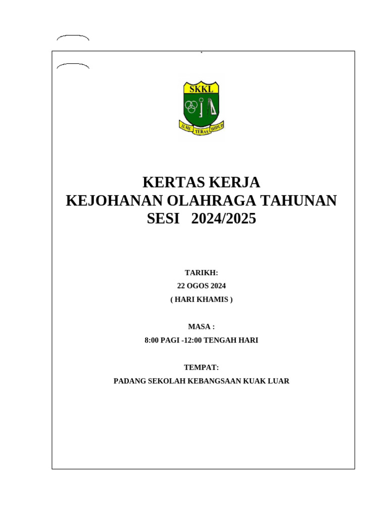 Kertas Konsep Kot Edisi 2024 | PDF