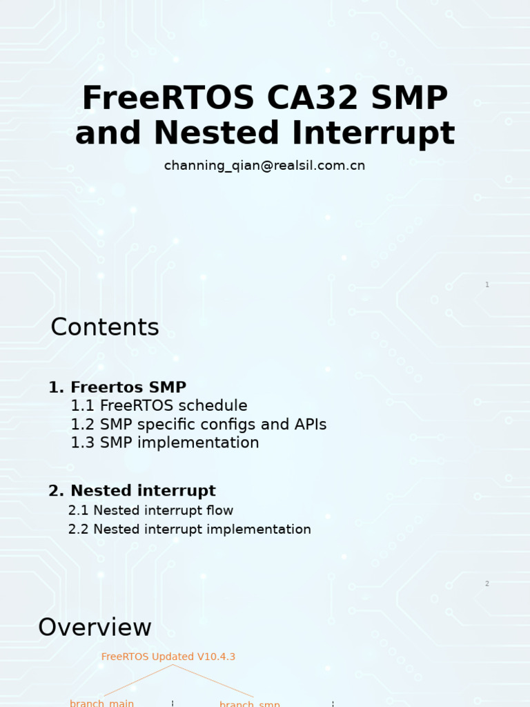 FreeRTOS SMP and Nesting | PDF