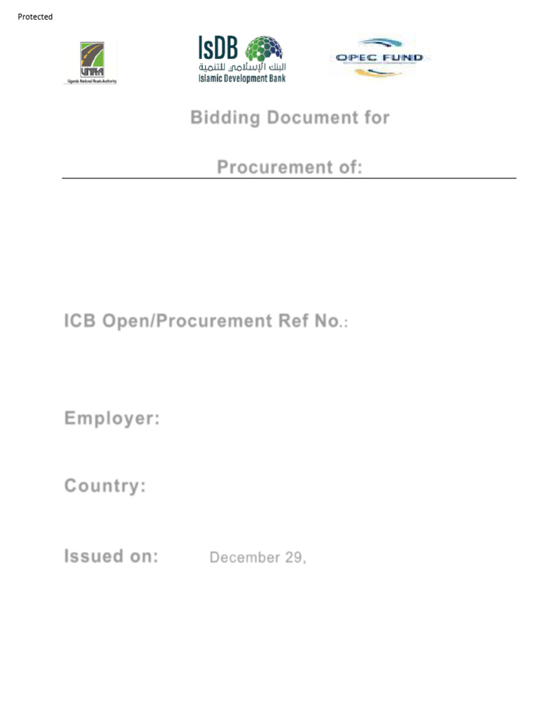 Katine-Ochero Road Civil Works Bid Document | PDF | Terrorism Financing ...