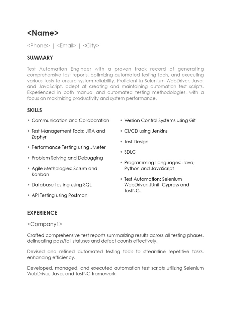 Resume Blind Pdf
