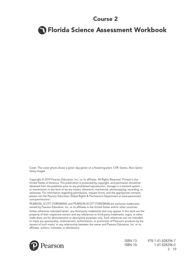 Florida Science Assessment Workbook | PDF