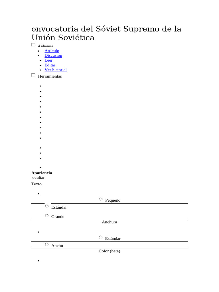 Onvocatoria Del Sóviet Supremo de La Unión Soviética11111 | PDF ...