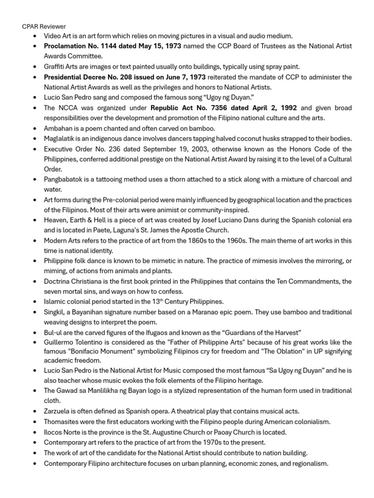 CPAR Reviewer | PDF