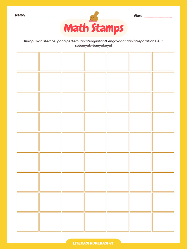 Math Stamps | PDF