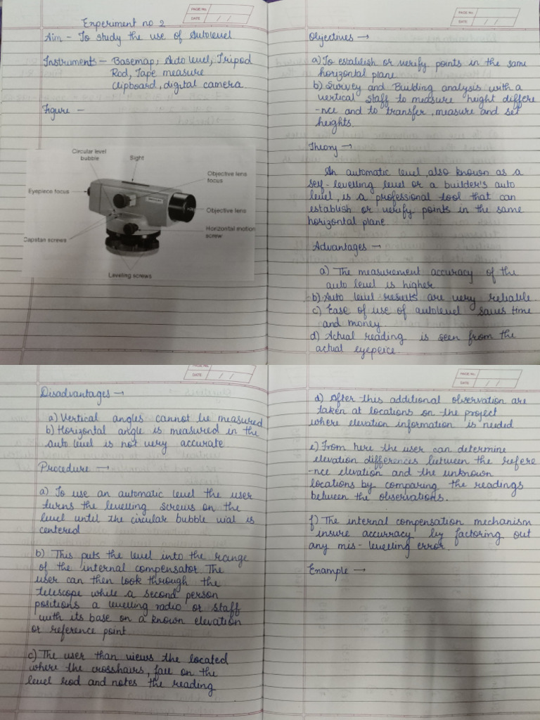 04 - Civil Experiment No 2 | PDF | Lenses | Optics