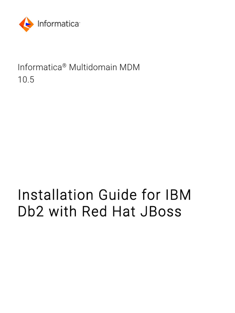 MDM 105 InstallationGuideForDb2With (JBoss) en | PDF