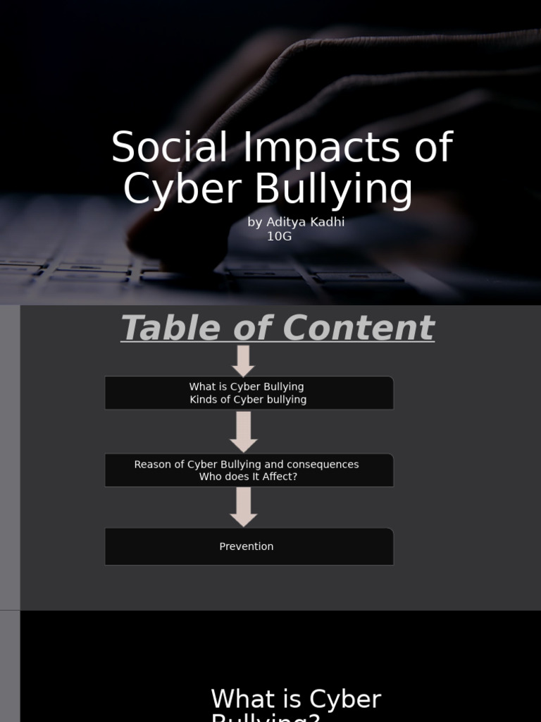 Social Impacts of Cyber Bullying | PDF