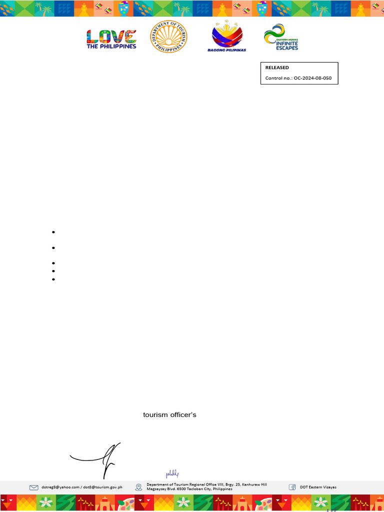 Invite Letter For Lgu Re Asean Sustainability - Tacloban City | PDF