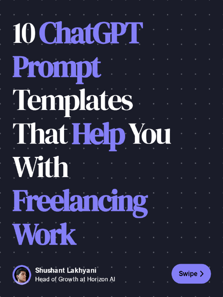 Chatgpt Prompt Templates Freelancers | PDF