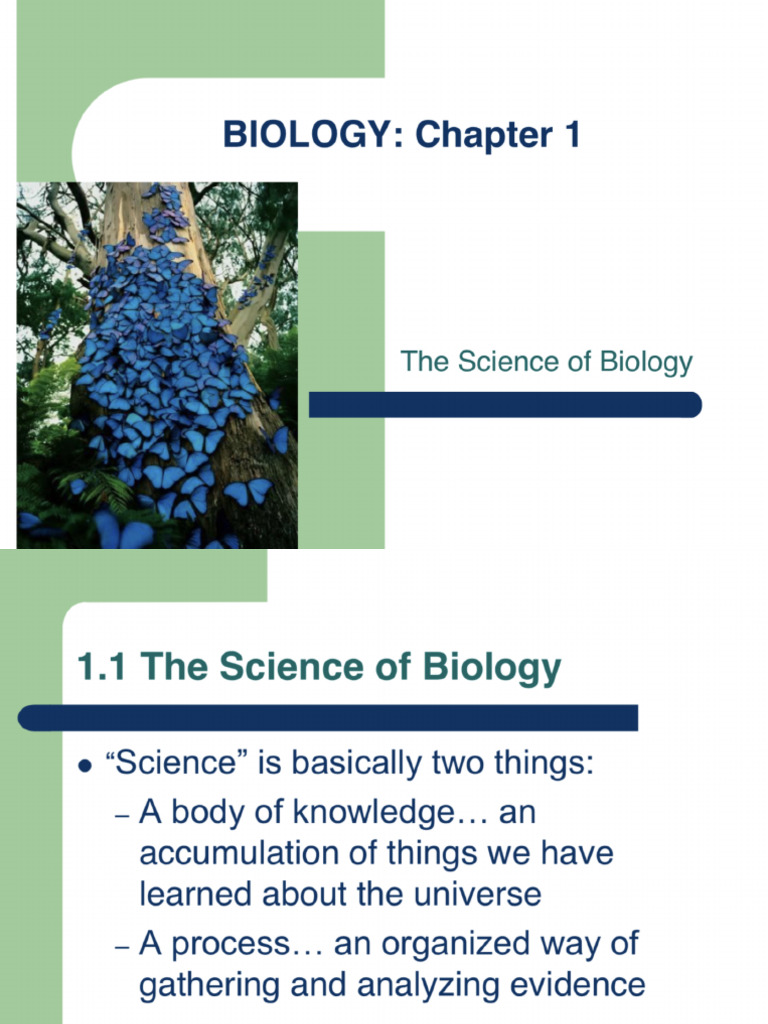 CH 1 - The Science of Biology | PDF