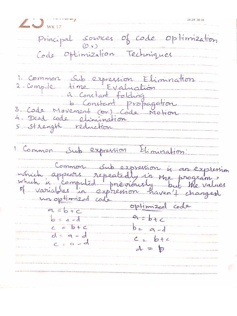 Code Optimization Techniques | PDF