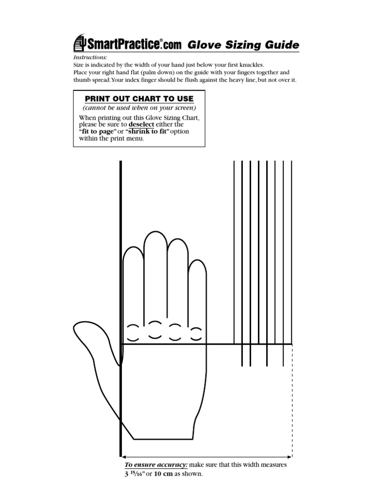 Glove Sizing Chart | PDF