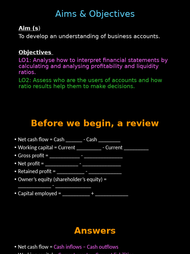 Chapter 26 - Analysis of Accounts | PDF